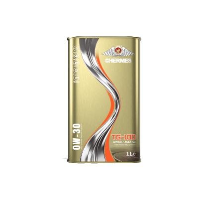 China TG-100 API SQ 0W-30 Ester Full Synthetic Gasoline Engine Oil 1L for Passenger Cars for sale