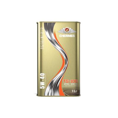 China TG-100 API SQ 5W-40 Ester Full Synthetic Gasoline Engine Oil 1L for Passenger Cars and Light Commercial Vehicles for sale