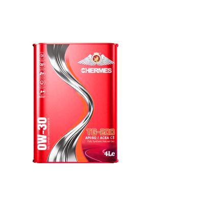 China TG-200 API SQ 0W-30 ACEA C3 Full Synthetic Gasoline Engine Oil 4L Motor Oil for sale