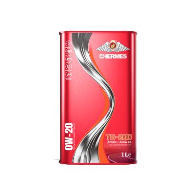 China TG-200 API SQ 0W-20 ACEA C6 Full Synthetic Gasoline Engine Oil 1L for Passenger Cars and Light Commercial Vehicles for sale