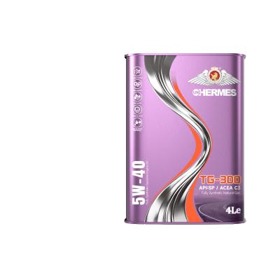 China TG-300 API SP 5W-40 ACEA C3 Full Synthetic Gasoline Engine Oil 4L for Passenger Cars and Light Commercial Vehicles for sale