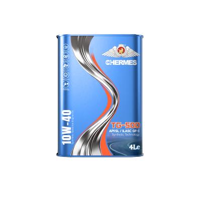 China TG-500 API SL 10W-40 ILSAC GF-3 Synthetic Technology Gasoline Engine Oil 4L for sale