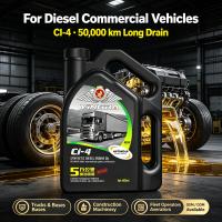 China API CI-4 50,000 km Extended-Drain Heavy-Duty Diesel Engine Oil with Soot Control and Heavy-Duty Protection for sale