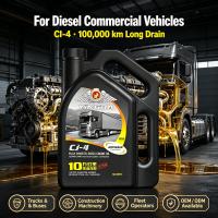 China API CJ-4 100,000 km Extended-Drain Heavy-Duty Diesel Engine Oil with Soot Control for Long-Distance Performance for sale