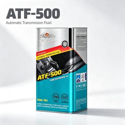 China ATF-500 DEXRON-V PAO Synthetic Automatic Transmission Fluid 1L Metal Can for Smooth Operation for sale