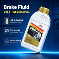 China DOT-3 Grade Brake Fluid 500g Package for OEM Private Label Hydraulic Brake Systems for sale