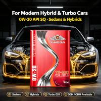 China API SQ ACEA C6 0W-20 Full Synthetic Gasoline Engine Oil Passenger Car Motor Oil for OEM Private Label for sale