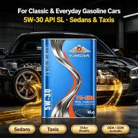 China SL Synthetic Technology Gasoline Engine Oil 4L Passenger Car Motor Oil for Wholesale Distribution for sale