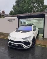 China Lamborghini Urus Carbon fiber body Kit URUS 1016 style carbon fiber front lip diffuser spoiler hood wheel arch for sale