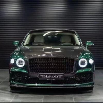 China Bentley Flying Spur Carbon fiber body Kit Flying Spur upgrades MANSORY style front lip diffuser Spoiler hood body kit for sale