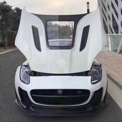 China High Quality Carbon Fiber F-type Carbon Fiber Hood  for Jaguar F-Type Upgrade IMP Style Hood for sale