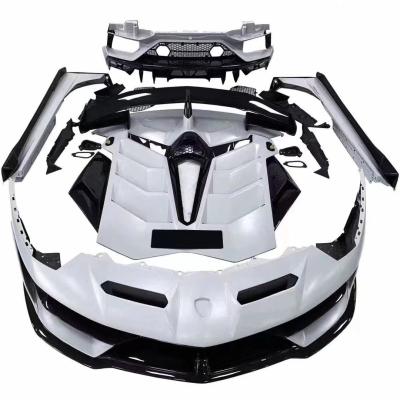 China For Lamborghini Aventador LP700 LP720 Carbon Fiber Body Kit Aventador Upgraded SVJ Style Front and Rear Bumper Spoiler Body Kit for sale