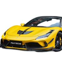 China Paktechz Style Carbon Fiber Kit for Ferrari F8 Carbon Fiber Body Kit Front Shovel Rear Diffuser Spoiler for sale