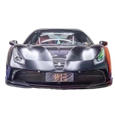 China Auto Parts ForFerrari 488 Body Kit 488 Upgraded MSY Style Front and Rear Bumper Spoiler Carbon Fiber Body Kit for sale