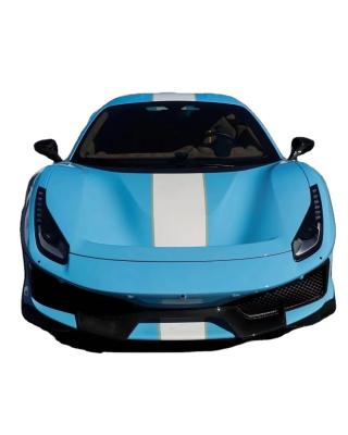 China Auto Parts ForFerrari 488 Body Kit 488 Upgraded PistA-style Front and Rear Bumper Bonnet Spoiler Carbon Fiber Body Kit for sale