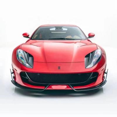 China For Ferrari 812 Carbon Fiber Body Kit 812 Upgraded MSY Style Carbon Fiber Front Lip Diffuser Spoiler Body Kit for sale