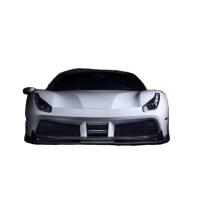 China For Ferrari 488 Carbon Fiber Body Kit 488 Upgraded Vors Style Carbon Fiber Front Lip Diffuser Spoiler Body Kit for sale
