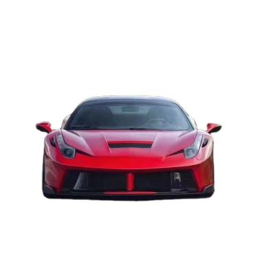 China For Ferrari 458 Carbon Fiber Body Kit 458 Upgraded PD Style Front and Rear Bumper Spoiler Hood Body Kit for sale