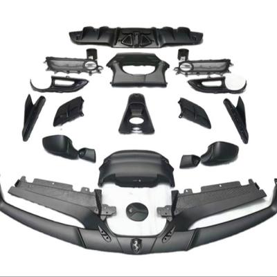 China For Ferrari 488 Carbon Fiber Body Kit 488 Upgraded Capristo Style Carbon Fiber Front Lip Diffuser Spoiler for sale