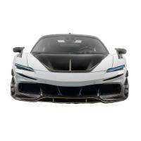 China SF90 Ferrari Body Kit MSY Style Carbon Fiber Rear Bumper Lip Spoiler Side Skirt for sale