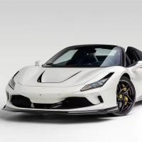 China F8 Ferrari Carbon Car Body Kit VOS Style PP Carbon Fiber Lip Spoiler Hood Body Kit for sale