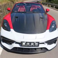 China High Quality Carbon Fiber Cover for Porsche 718 Boxster Carbon Fiber Engine Hatch 718 Upgrade GT4 Cover for sale