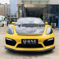 China PU Plastic Products for Porsche Boxster 981 Body Kit Boxster 981 Upgraded GT4 Front and Rear Bumper Spoilers for sale