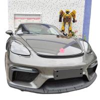 China PP Plastic Material  718 Boxster Body Kit 718 Upgraded GT4 Style Front and Rear Bumpers  Spoiler for sale