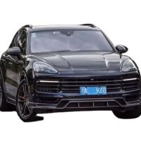 China The New Product for Cayenne Carbon Fiber Body Kit for Cayenne Front Shovel Back Lip Spoiler for sale