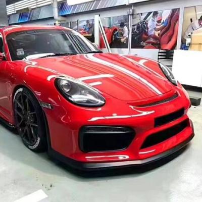 China Products Sell Like Hot Cakes 987Cayman Body Kit GT4 Style Front and Rear Bumper Spoiler 2006-2012 for sale