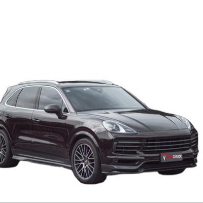 China Auto Parts  for Porsche Cayenne  Fiber Body Kit  Cayenne Carbon Fiber Front Spreader Spoiler for sale