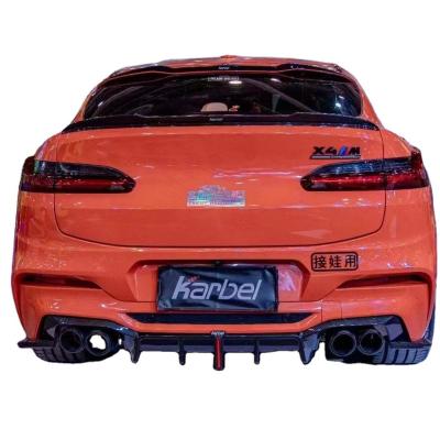 China Auto Parts for BMW X4M Carbon Fibre Body Kit X4M Carbon Fiber Front Scoop Diffuser Spoiler Hood Body Kit for sale