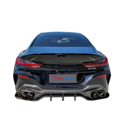 China Auto Parts for BMW 8 Series G14 G15 G16 840i Carbon Fiber Body Kit 840i  Carbon Fiber Front Scoop Diffused Spoiler Side Skirt for sale