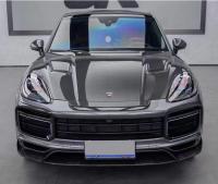 China For Porsche Cayenne Carbon Fiber Wide Body Kit  Cayenne Upgrades MSY-style Carbon Fiber Front Lip Diffuser Spoiler Hood for sale