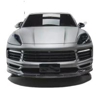 China For Porsche Cayenne Coupe Carbon Fiber Body Kit  Cayenne Coupe Upgraded FD-style Carbon Fiber Front Lip Diffuser Body Kit for sale