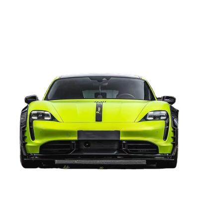 China For Porsche Taycan Wide-body Kit Taycan Upgrades PD-style Carbon Fiber Front Lip Diffuser Spoiler Side Skirt Wheel Arch for sale