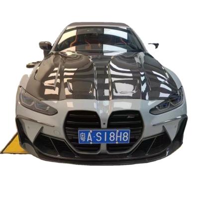 China For BMW G80 G82M3 M4 Carbon Fiber Body Kit G80 G82M3 M4 Upgraded Paktechz Style Front Lip Diffuser Spoiler Hood for sale