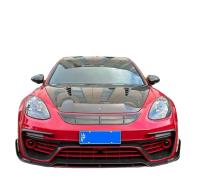 China MSY Panamera 971 Body Kit Red Carbon Fiber Replace Front Bumper Spoiler Widebody Kit for sale