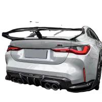China For BMW 4 Series G80 G82 M3 M4 Carbon Fiber Spoiler G80 G82 M3 M4 Upgraded GTR Style Spoiler Wing for sale