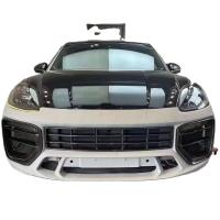 China Cayenne Porsche Body Kit Dry Carbon Fiber MTR Style Front Lip Diffuser for sale