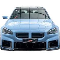 China For BMW M2 G87 Carbon Fiber Body Kit M2 G87 Upgraded AE Style Carbon Fiber Front Lip Diffuser Spoiler Body Kit for sale