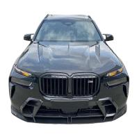 China For BMW X7 Carbon Fiber Body Kit X7 Upgraded LD-style Carbon Fiber Front Lip Diffuser Spoiler Hood Body Kit for sale