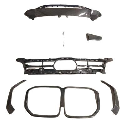 China For BMW X7 Carbon Fiber Body Kit X7 OEM Style Carbon Fiber Front Lip Diffuser Large Light Shade Body Kit for sale
