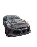 China For Nissan GTR R35 Carbon Fiber Body Kit GTR Upgraded Top Style Carbon Fiber Front and Rear Bumper Side Skirt Spoilers for sale