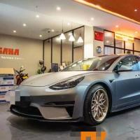 China Selling MODEL 3 Body Kit Upgrade for the Tesla Model 3 With Robot-style Front and Rear Bumper Spoilers for sale