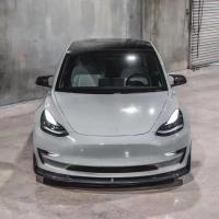 China High Quality Carbon Fiber MODEL 3 Carbon Fiber Body Kit for MODEL 3 Front Shovel Rear Diffuser Spoiler Side Skirt for sale