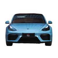 China Auto Parts for Tesla Model 3 Body Kit PP Plastic Material MODEL 3 Upgraded GT4-style Front Bumper Body Kit for sale
