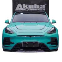 China Auto Parts for Tesla MODEL Y Body Kit MODEL Y Upgraded SD-style Front and Rear Bumper Spoiler Carbon Fiber Body Kit for sale