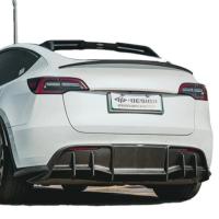 China Auto Parts for Tesla MODEL Y Carbon Fiber Body Kit MODEL Y Upgraded MIW-style Carbon Fiber Front Shovel Diffuser Spoilerbody Kit for sale