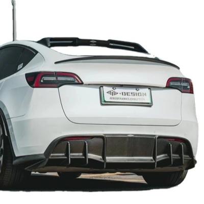 China Auto Parts for Tesla MODEL Y Carbon Fiber Body Kit MODEL Y Upgraded MIW-style Carbon Fiber Front Shovel Diffuser Spoilerbody Kit for sale